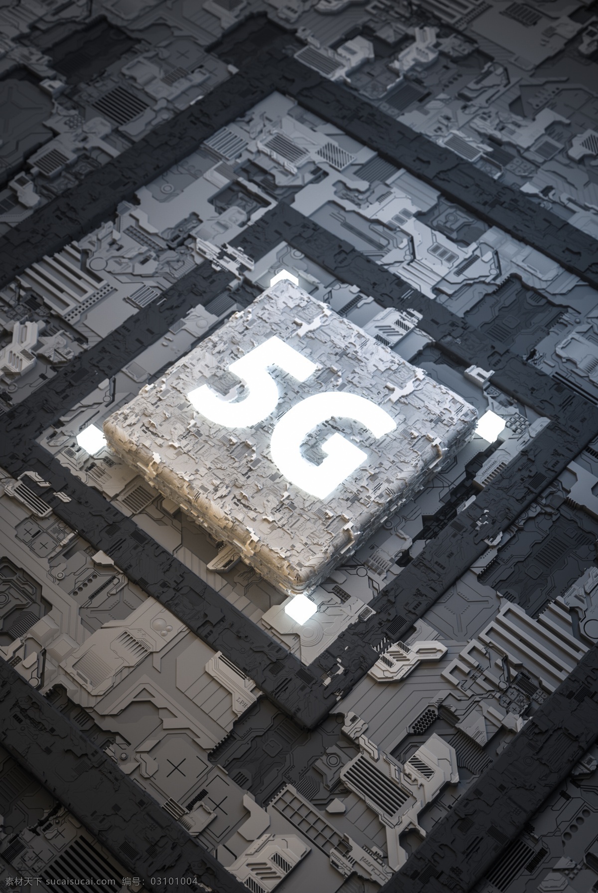5G科技质感科幻C4D背景素材图片下载-素材编号03101004-素材天下图库