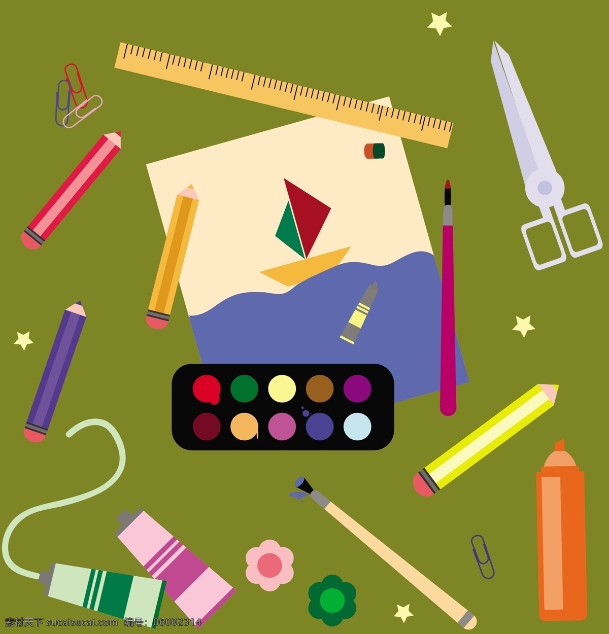 学习工具矢量图素材图片下载-素材编号06002314-素材天下图库