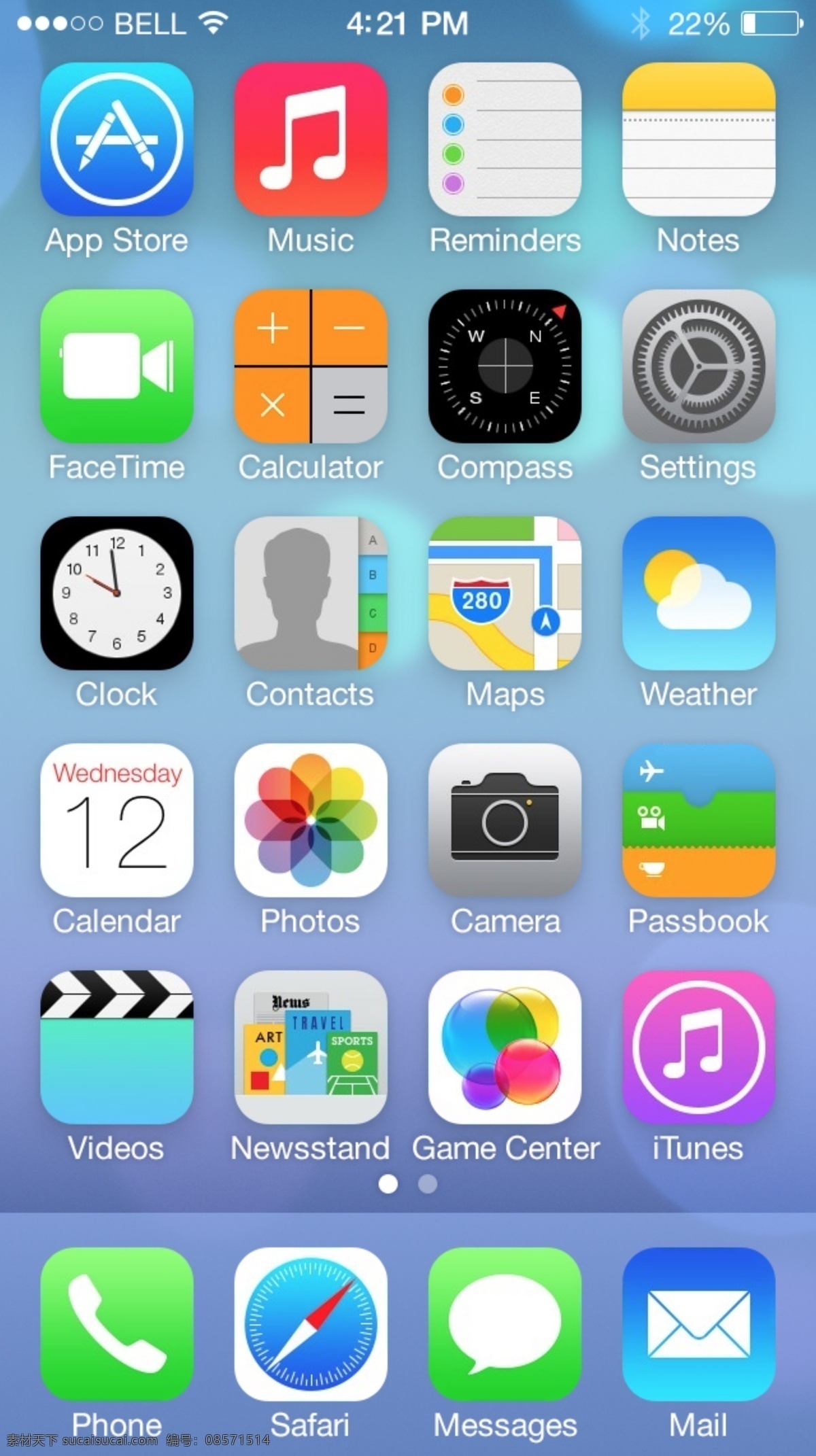 IOS7界面素材图片下载-素材编号08571514-素材天下图库