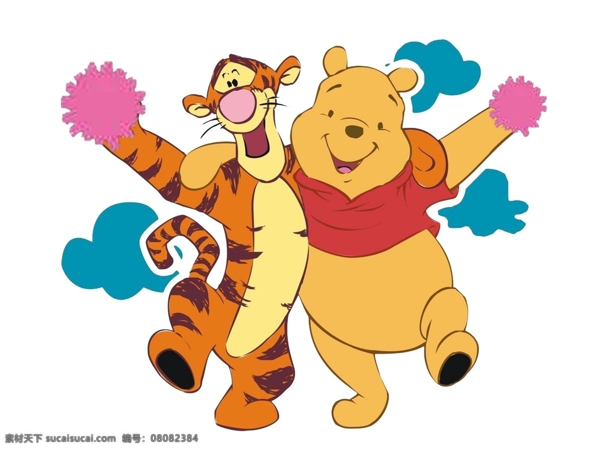 小熊维尼跳跳虎素材图片下载-素材编号08082384-素材天下图库