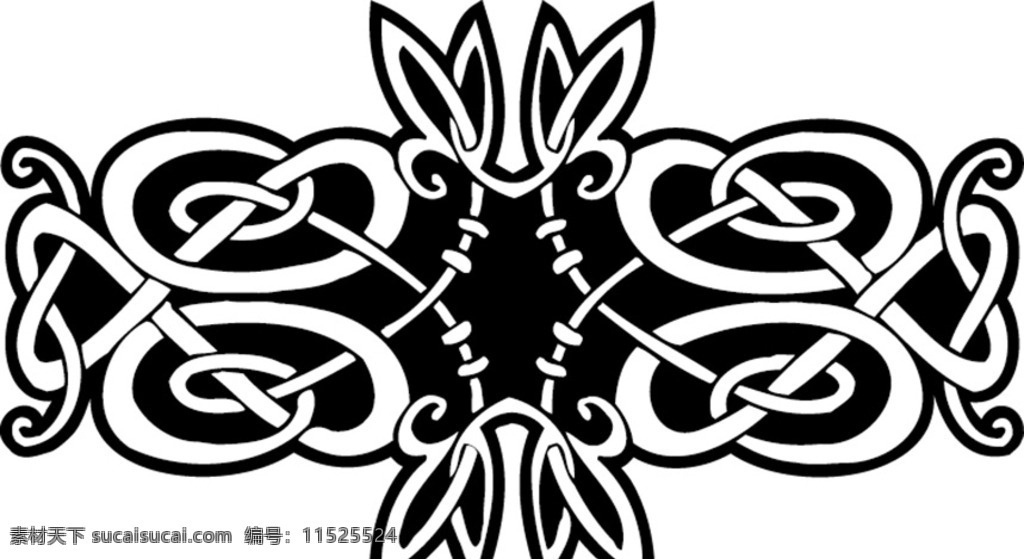 凯尔特人的装饰品花纹矢量元素素材图片下载-素材编号11525524-素材天下图库