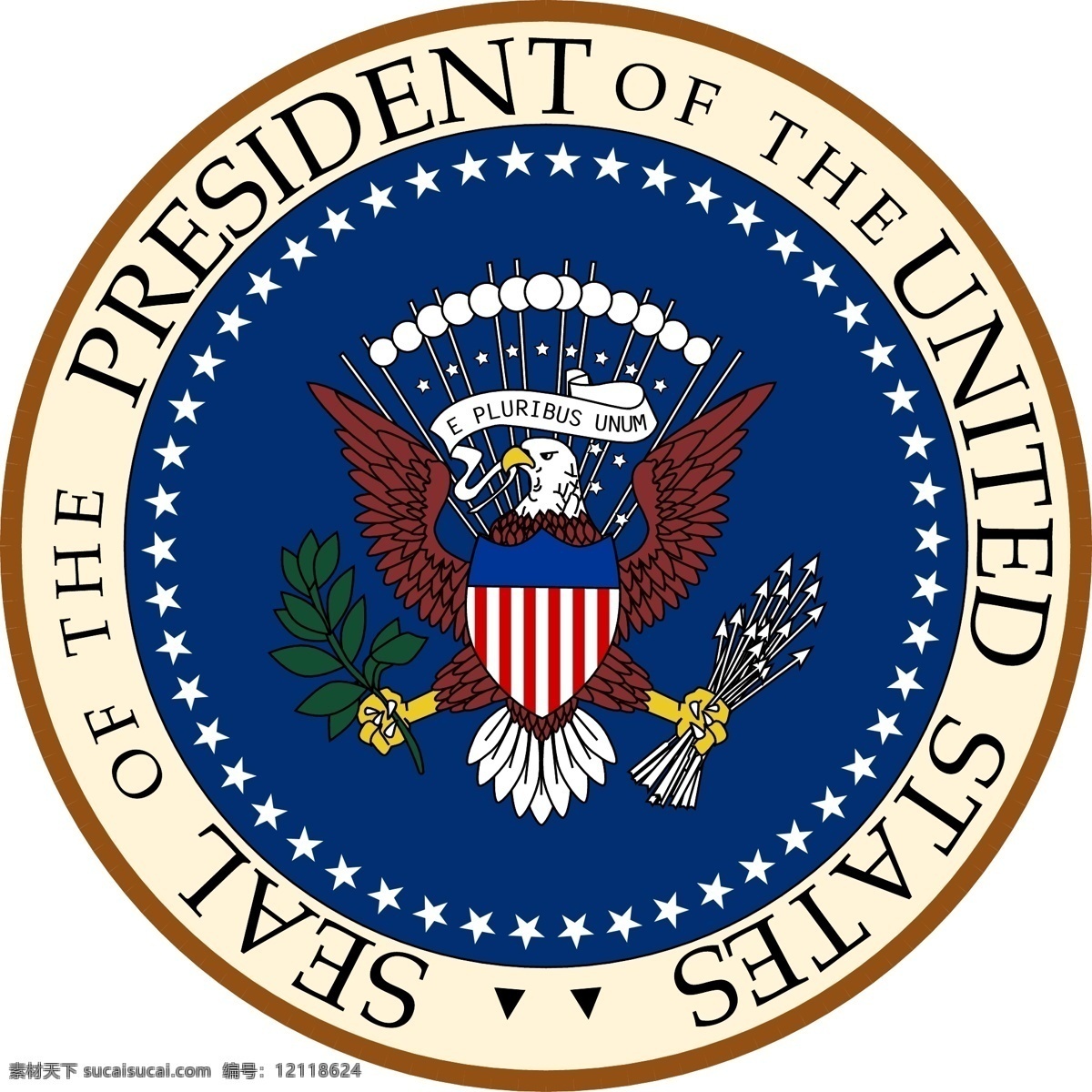美国国徽官方矢量图素材图片下载-素材编号12118624-素材天下图库